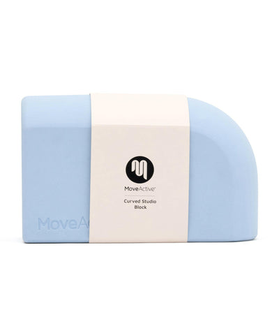 Curved Yoga Block | Powder Blue | MoveActive