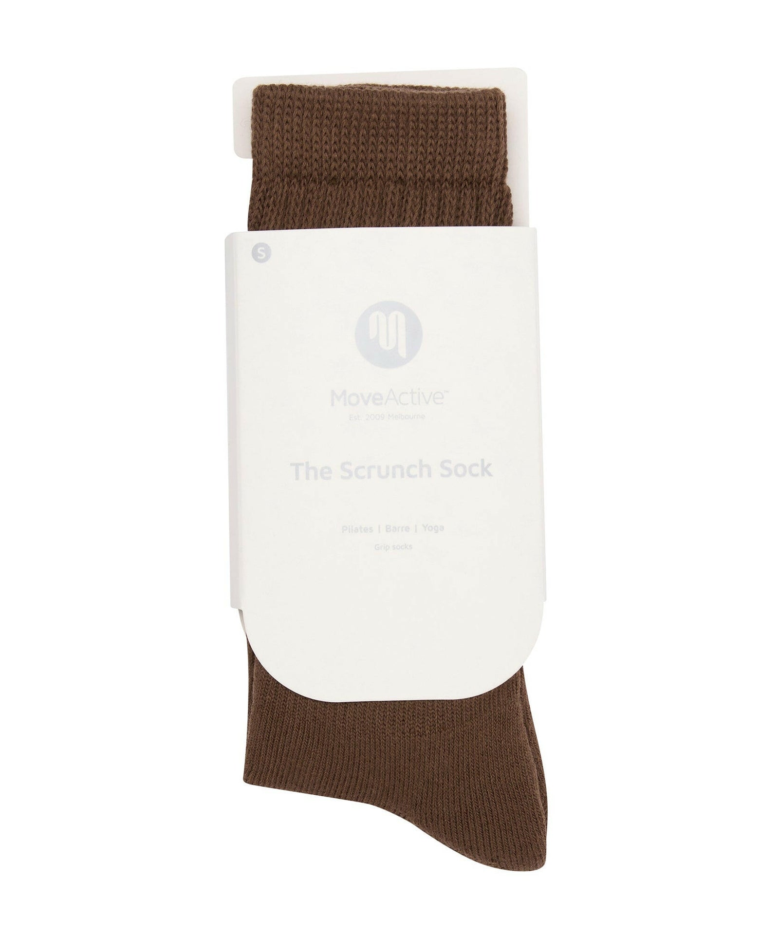 Scrunch Non Slip Grip Socks | Chocolate | MoveActive