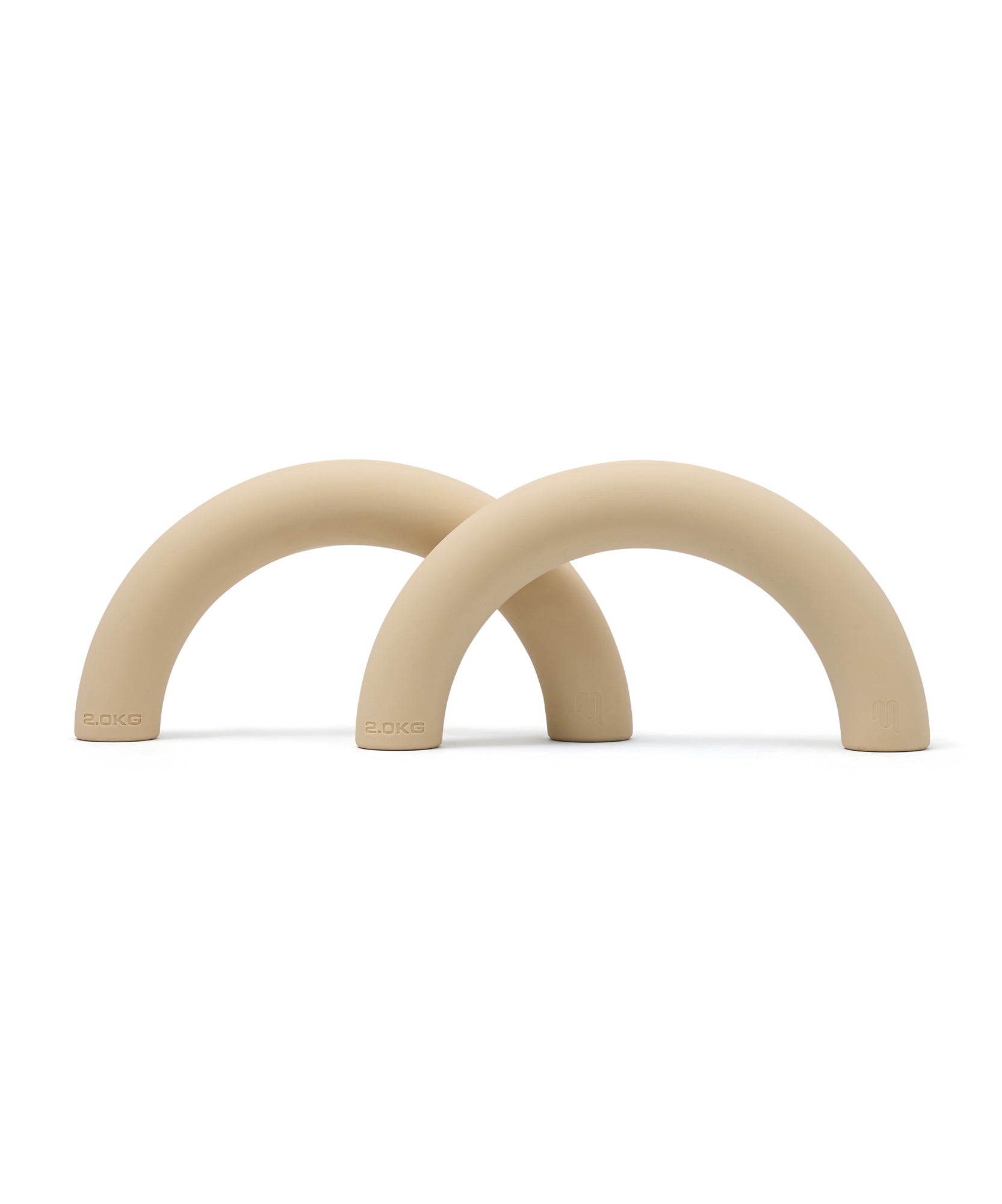 Curved Weight Bars 2kg | Almond | MoveActive