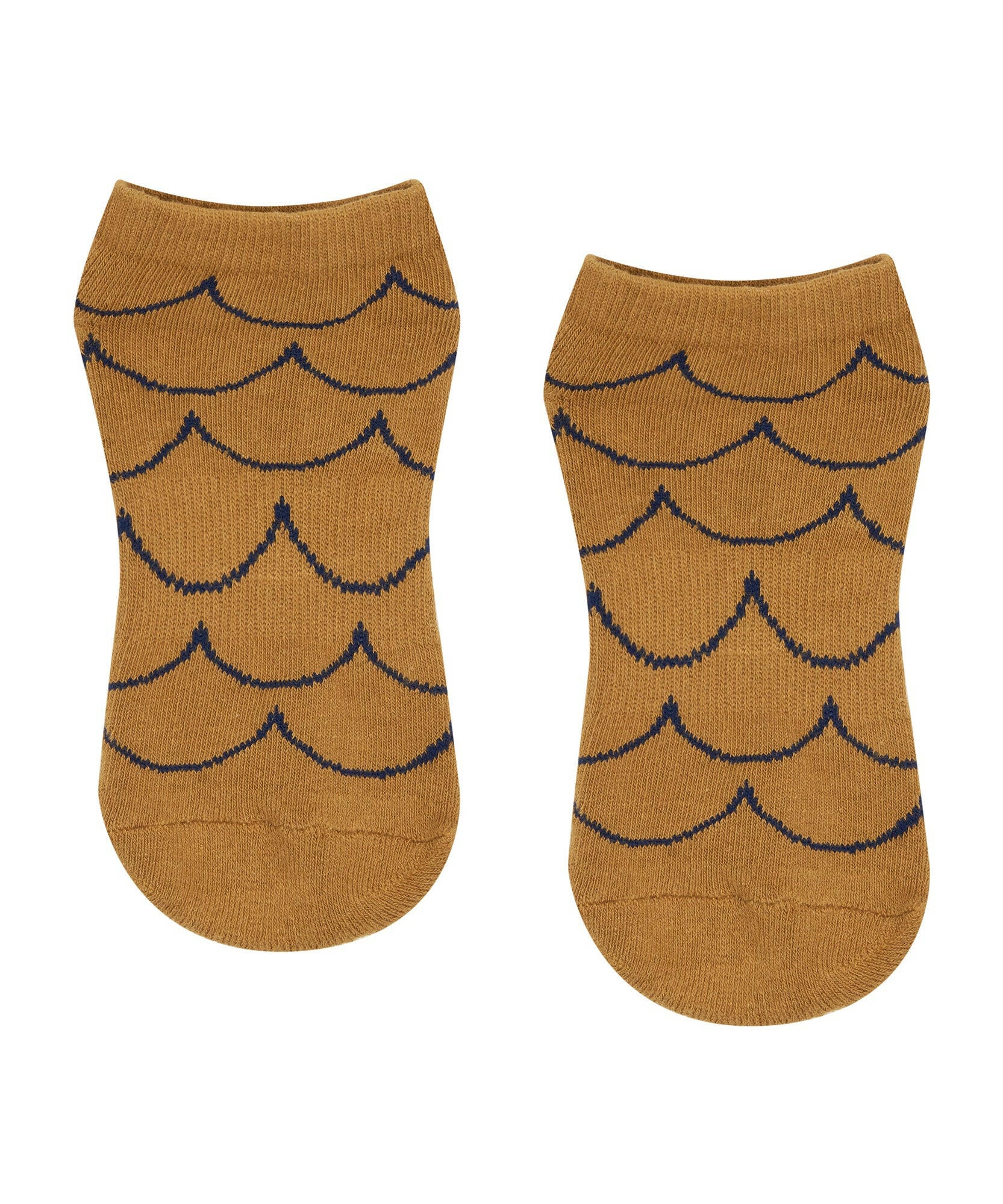 Classic Low Rise Grip Socks | Scallop Mustard | MoveActive